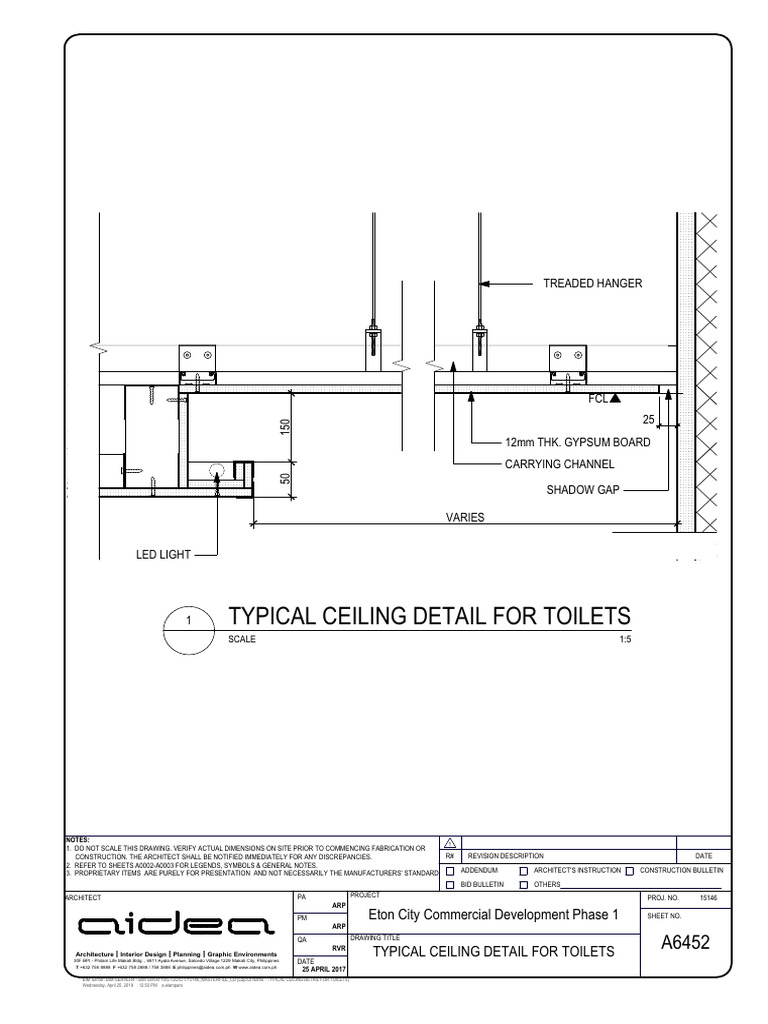 Ceiling Details for Architects | PDF | Engineering | Design