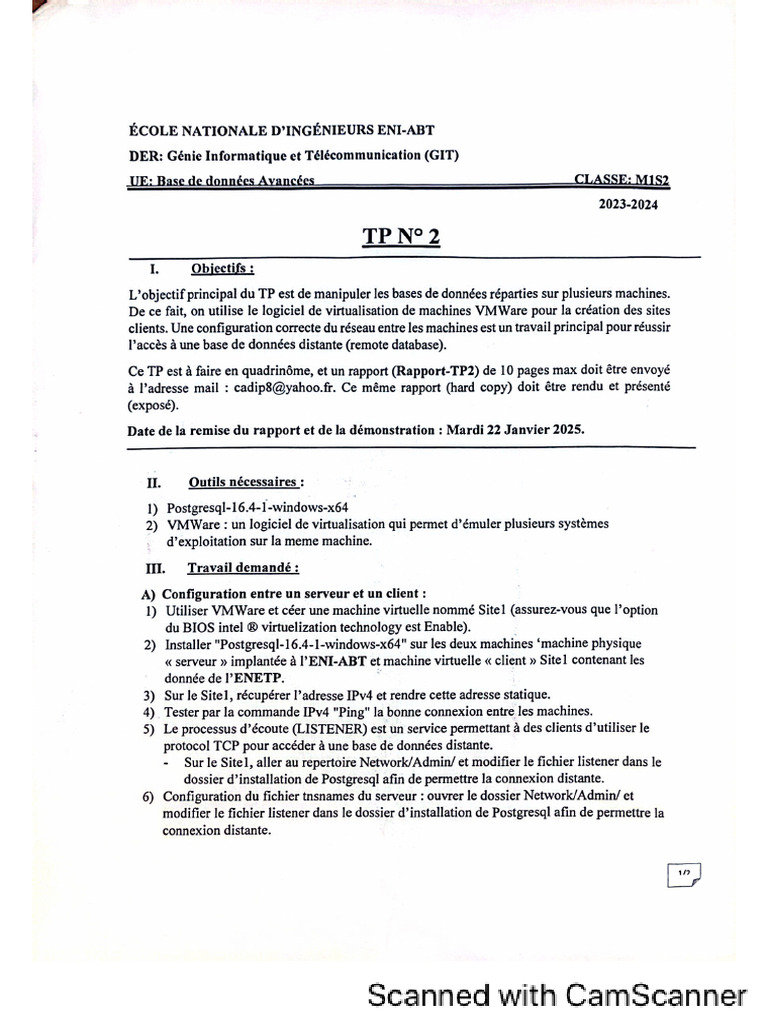 TP N2 Base de Donnée | PDF