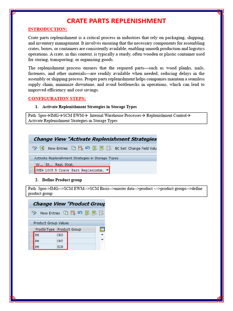 Crate Parts Replenishment | PDF | Warehouse | Logistics