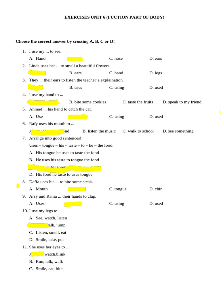 Latso English Unit 6 | PDF