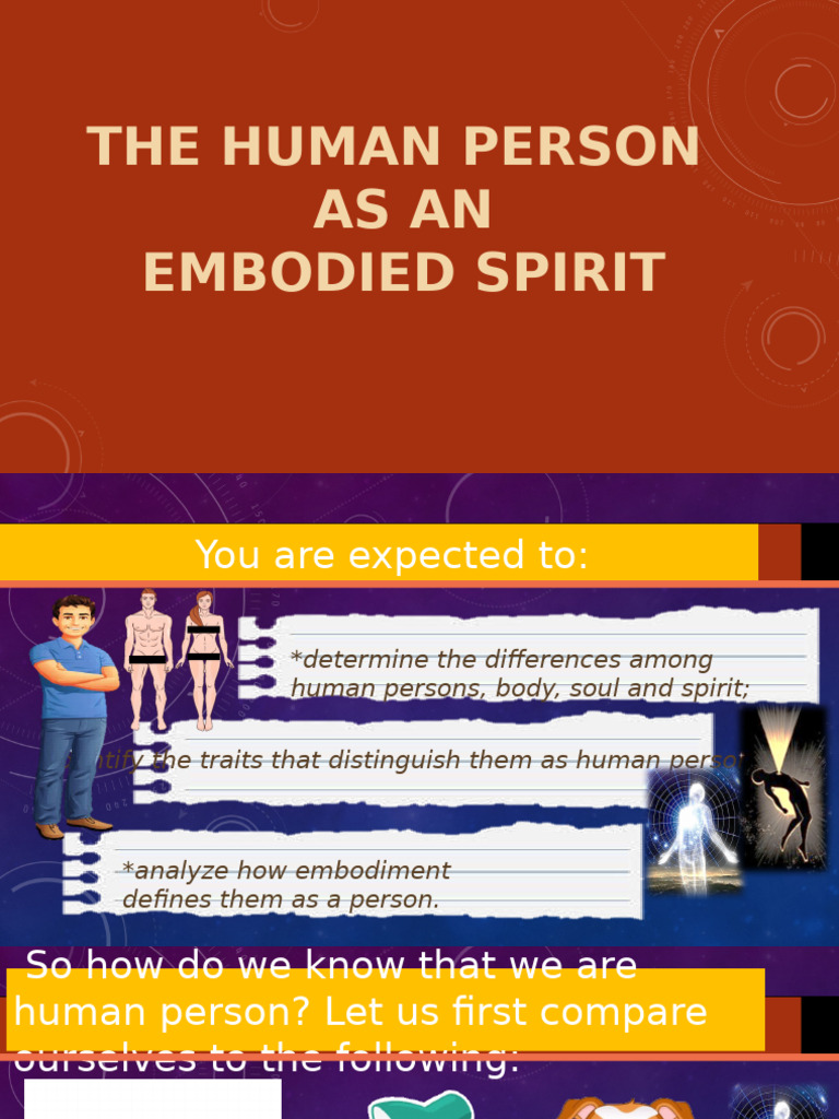 Human Person in An Embodied Spirit | PDF | Soul | Awareness
