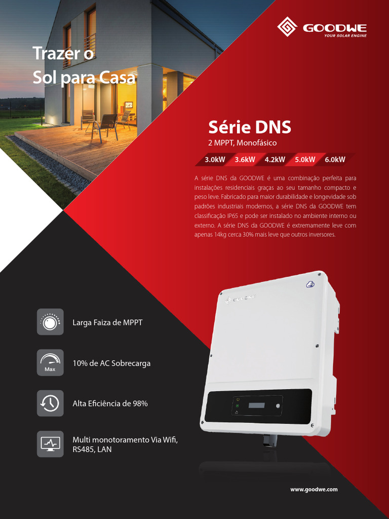 Datasheet e Inmetro Goodwe 5K | PDF | Quantidade | Eletricidade