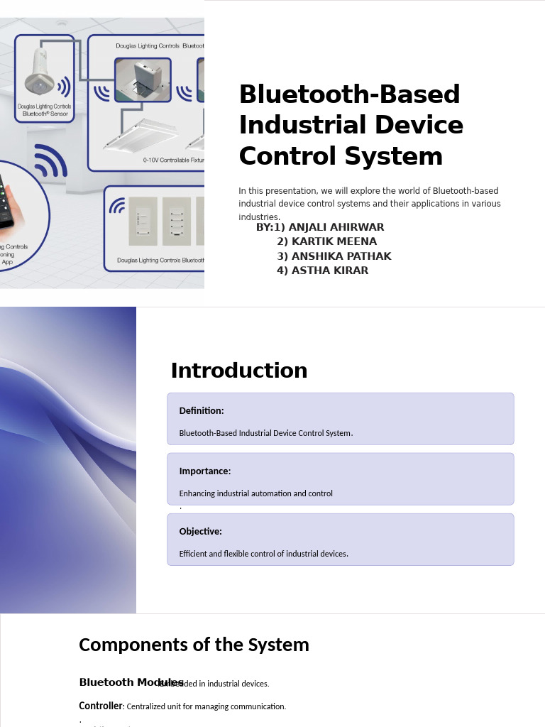 Bluetooth Based Industrial Device Control System | PDF