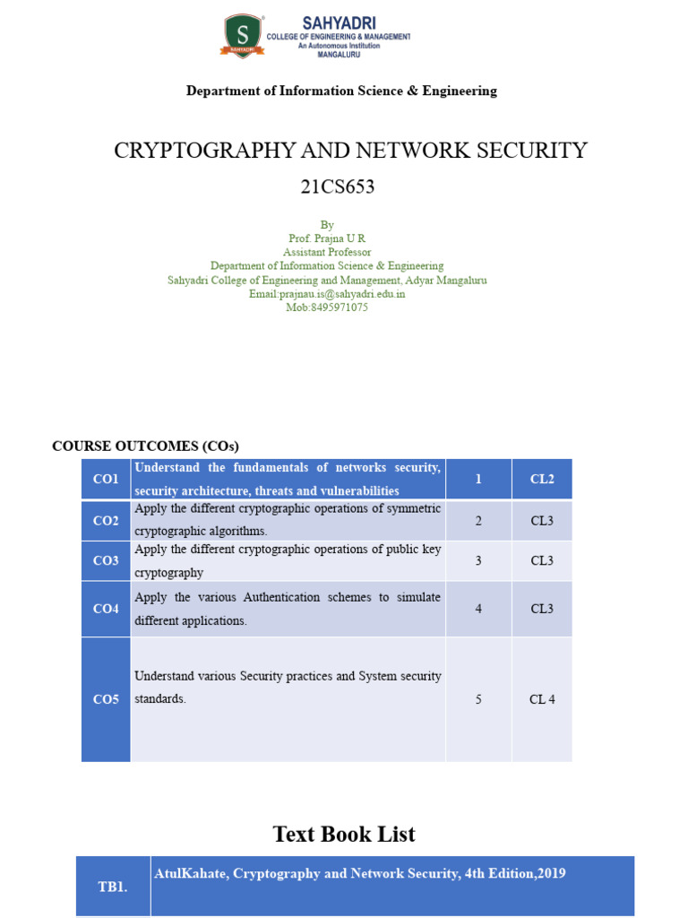 CNS--MOD-1.pptx | PDF | Computer Security | Security