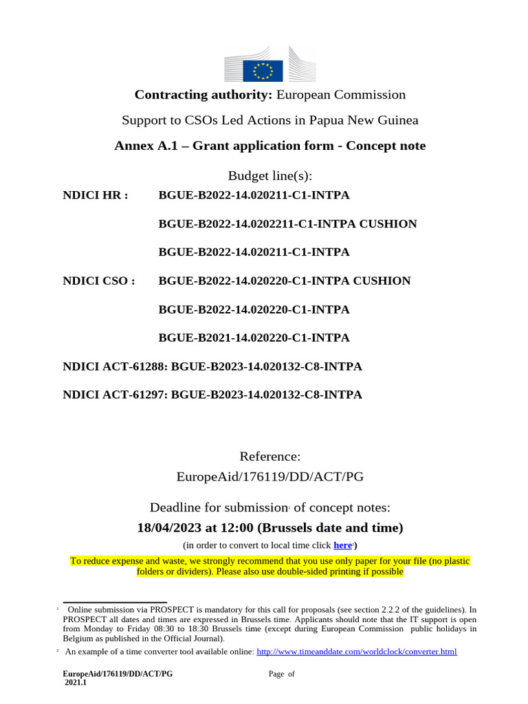 Annex A1. Grant Application Form-Concept Note Res (En) (1) - EUDelPNG ...