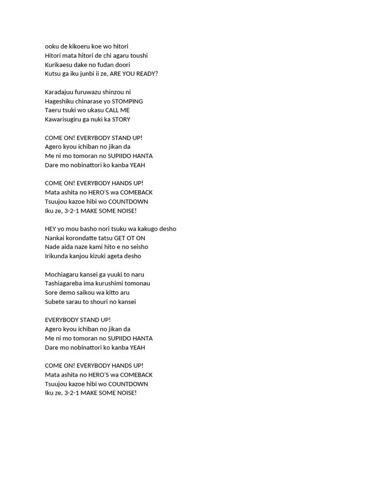 Hero's Comeback Lyrics Analysis | PDF