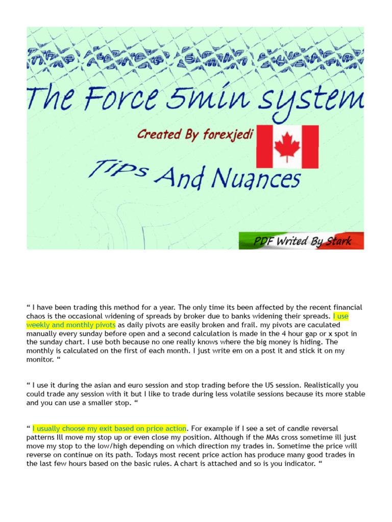 Force 5 Minute Tips and Nuances | PDF | Meditation | Investment Management