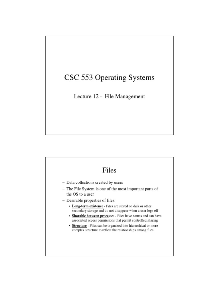OS FIle System | PDF | Computer File | Database Index