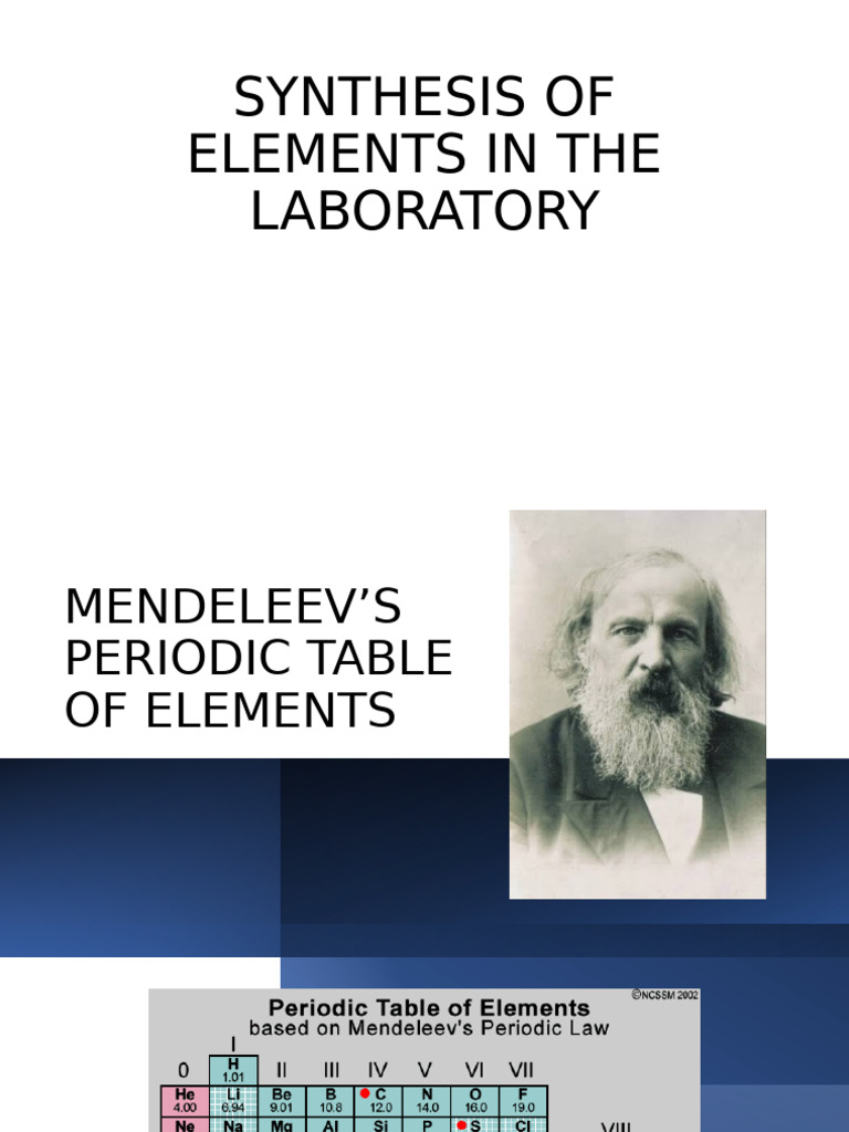 LESSON-4_SYNTHESIS-OF-ELEMENTS-IN-THE-LABORATORY-Copy | PDF