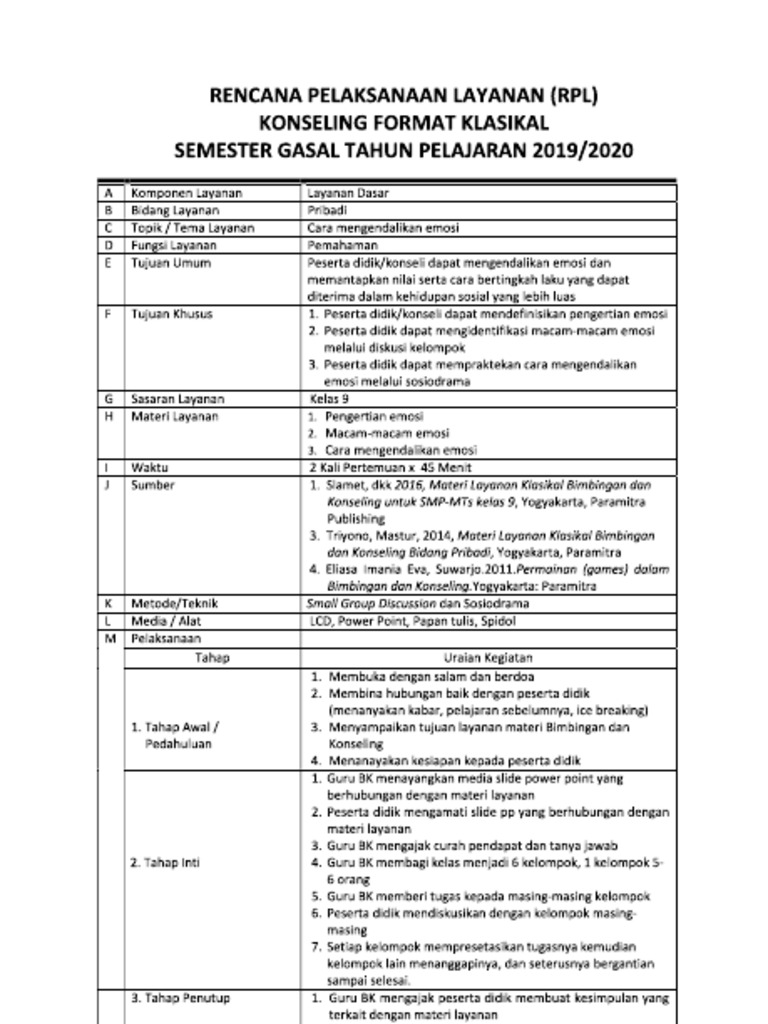Lampiran 6 Contoh RPL POP | PDF