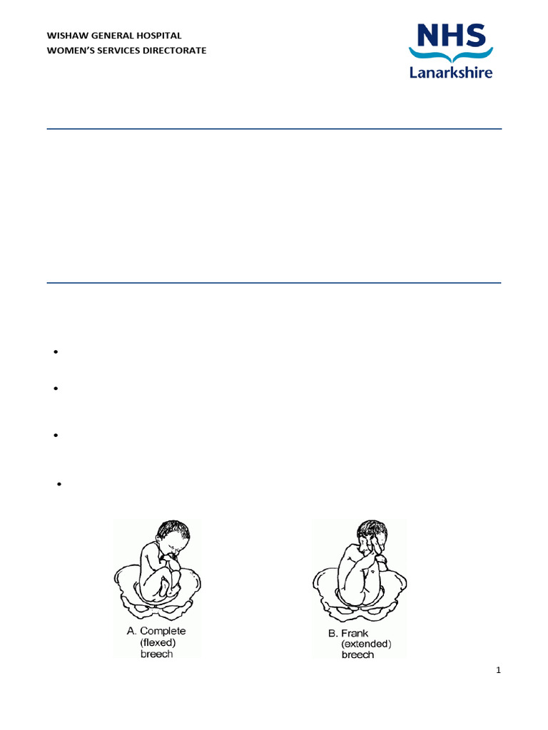 Breech Delivery by Caesarean Guidelines | PDF | Childbirth | Caesarean ...