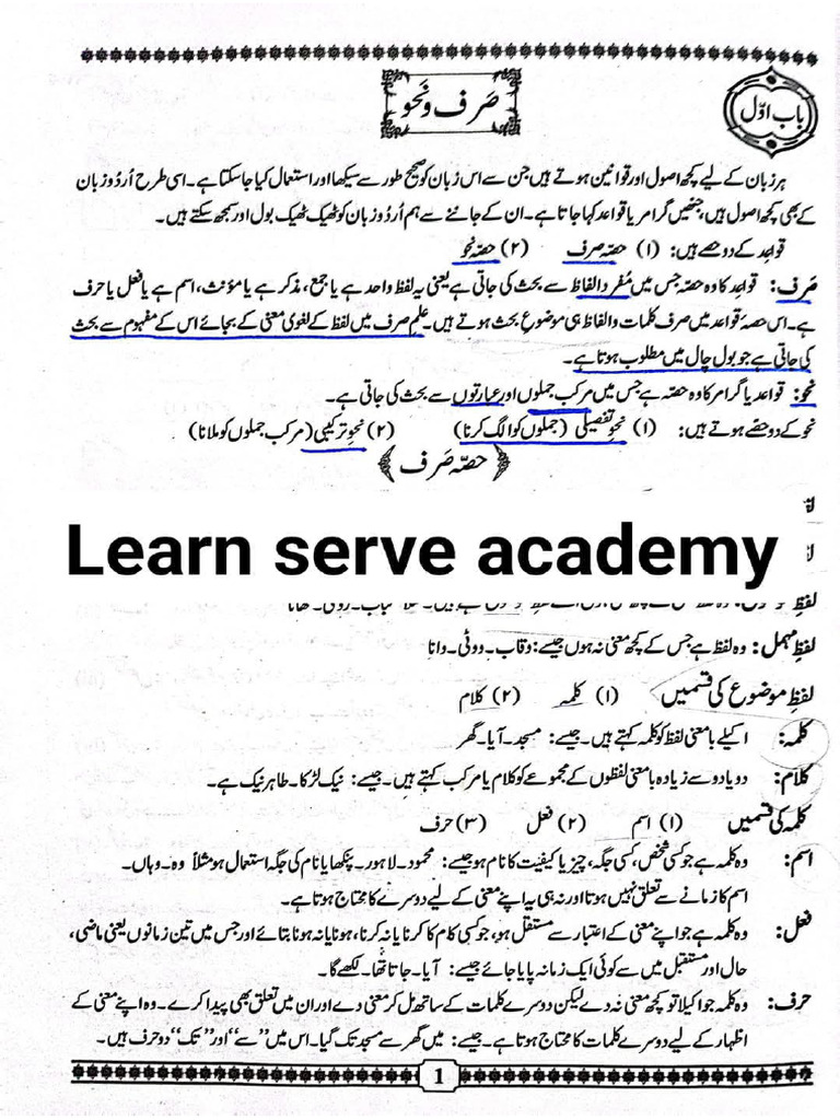 PPSC Urdu Grammar | PDF