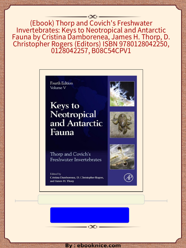 Instant ebooks textbook (Ebook) Thorp and Covich's Freshwater ... Instant ebooks textbook (Ebook) Thorp and Covich's Freshwater ...