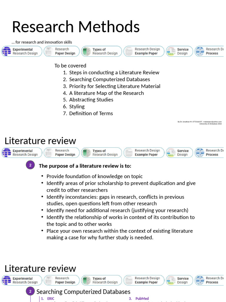 Introduction Research Process Literature Review | PDF | Academic ...