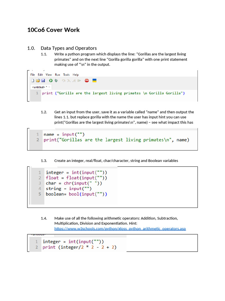 10Co6 Cover Work | PDF | Boolean Data Type | Computing