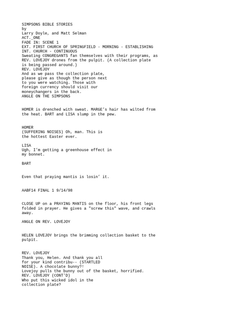 Episode Script Test | PDF | Sheep