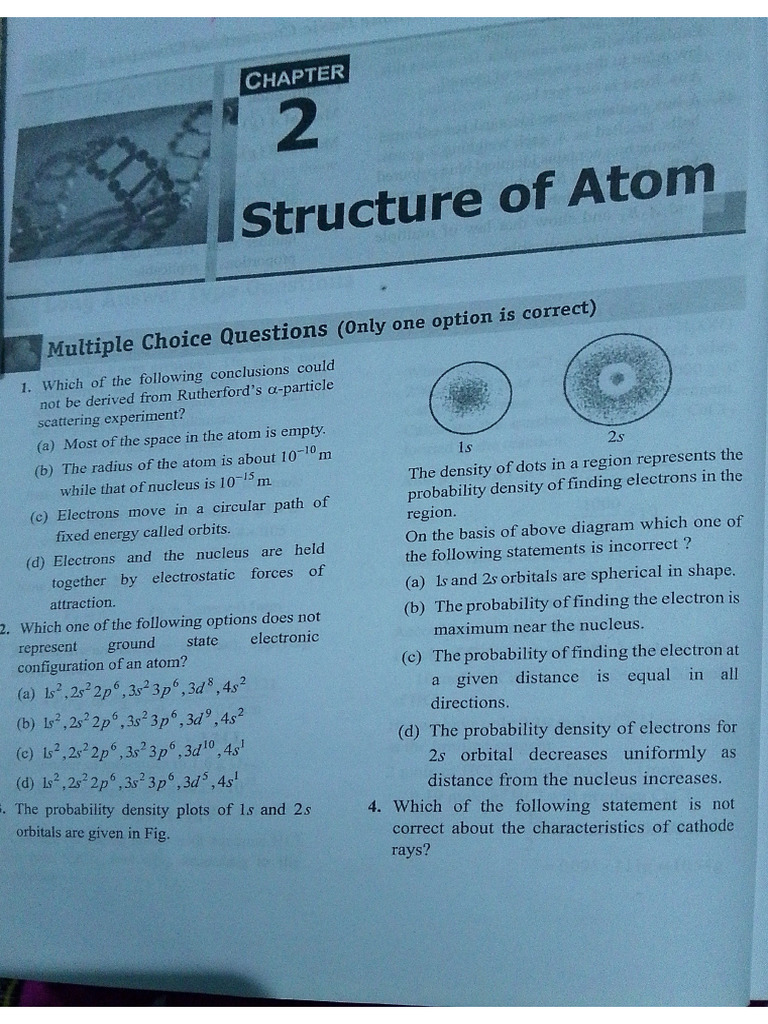 Chemistry Mcqs Atomic Structure | PDF