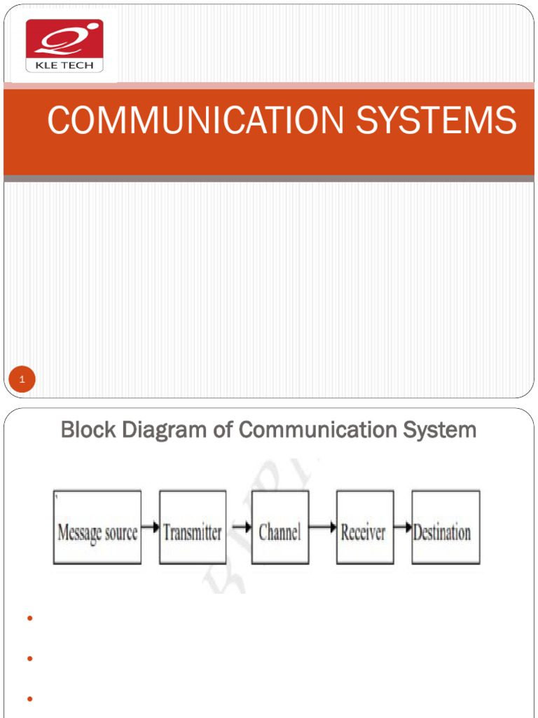 Overview of Communication Systems | PDF | Modulation | Broadcast ...