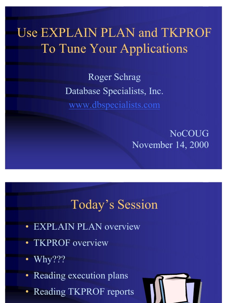 Use Explain Plan | PDF | Database Index | Oracle Database