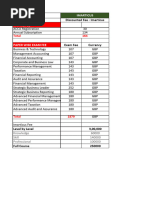 Revised Acca Online Fee Structure 2025 | PDF | Accounting | Business