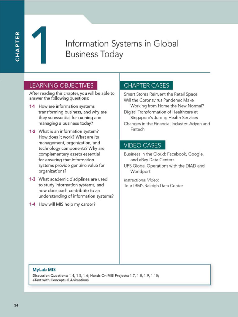 Chapter 01 Is in Global Business Today - MIS, 17th Global Edition Laudon Laudon | PDF | Retail ...