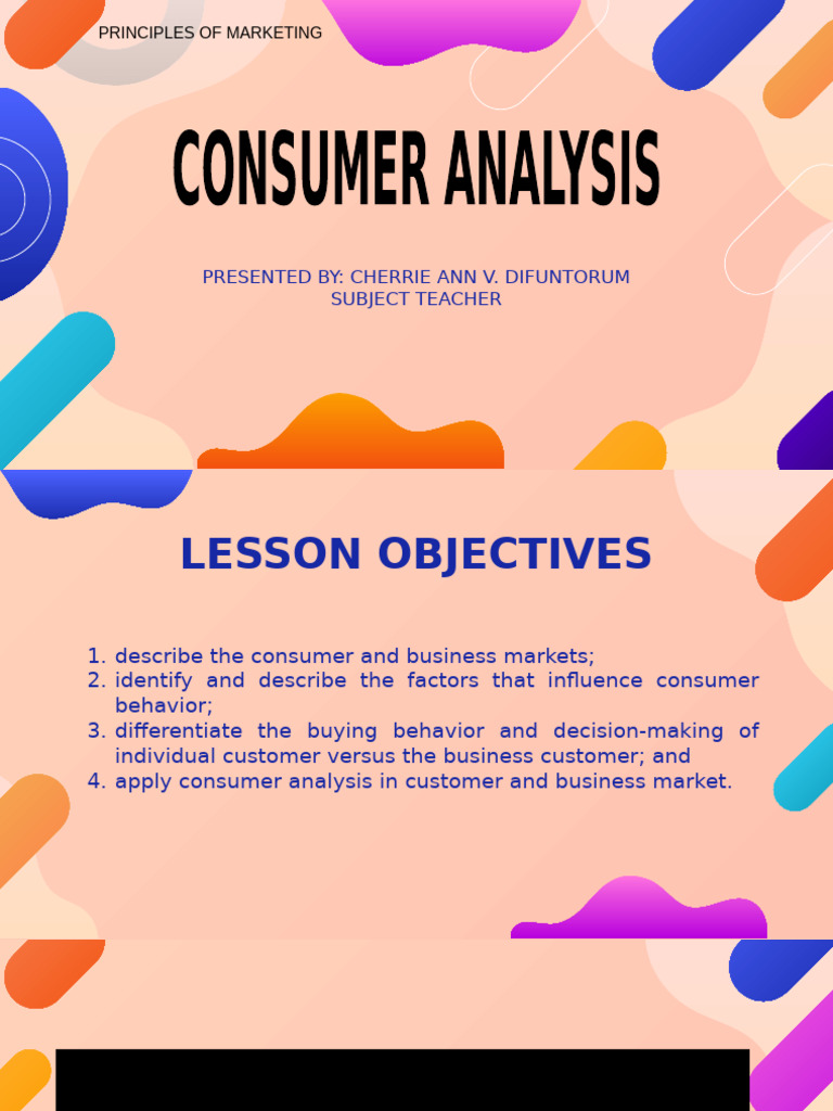 Consumer Analysis | PDF | Behavior | Consumer Behaviour