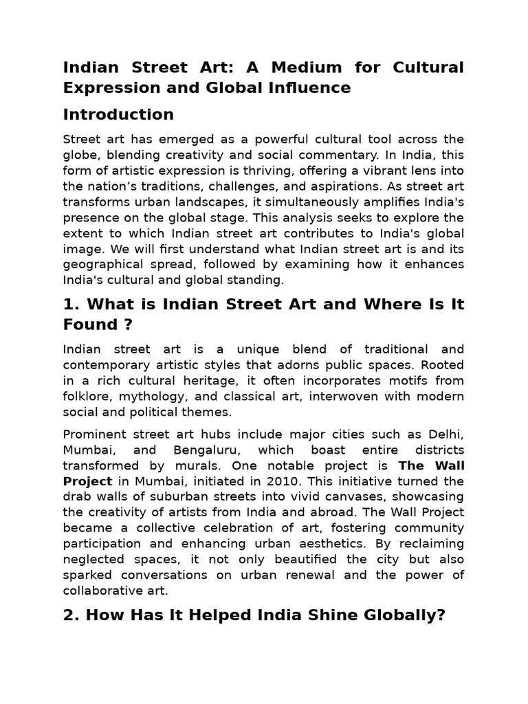 Indian Street Art | PDF | Street Art