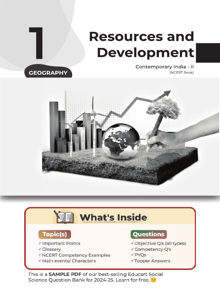 Geography CH 1 - Resources & Development | PDF | Resource | Soil