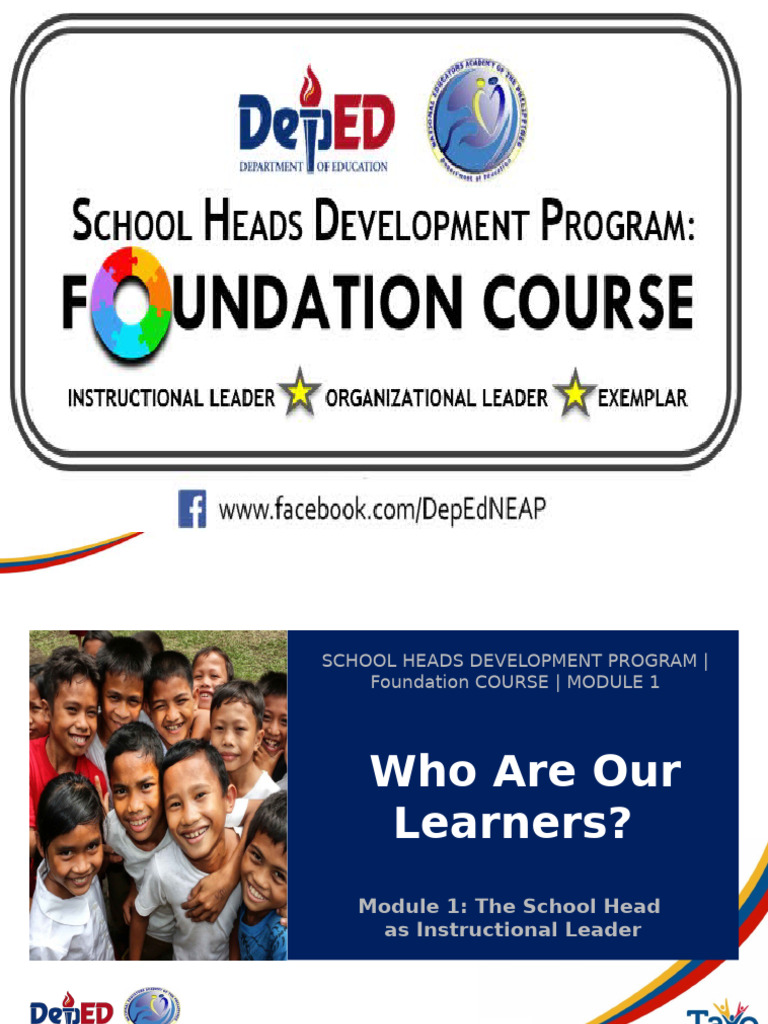 Revised Mod1 1B WhoAreOurLearners | PDF | Schools | Learning