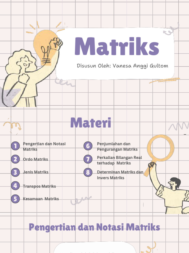 Konsep Dasar Matriks dalam Matematika | PDF