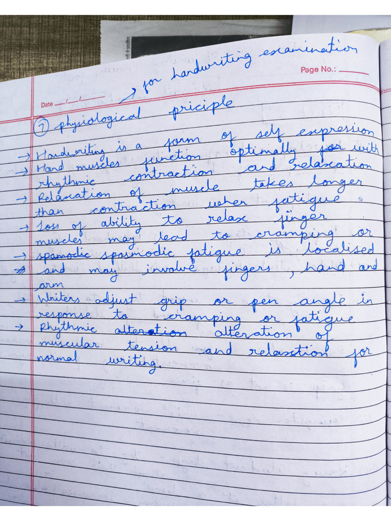 Physiological Principles of Handwriting | PDF