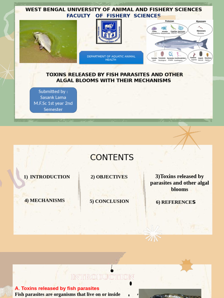 Fish Parasite and Algal Toxins Overview | PDF | Cell Signaling | Neuron