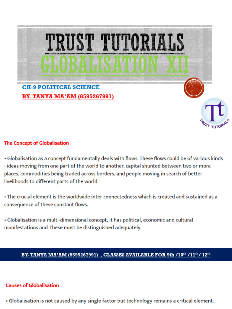 Globalisation Xii | PDF