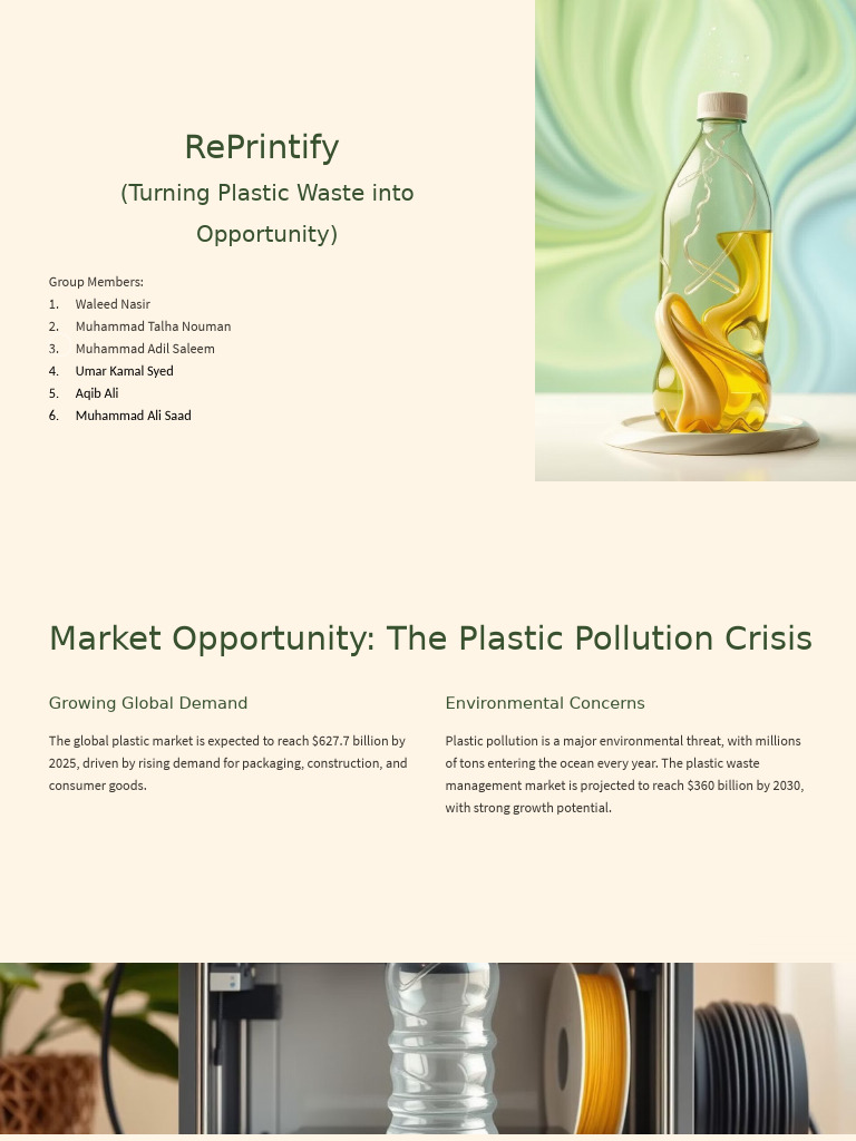 Reprintify Final Presentation | PDF | Recycling | Plastic