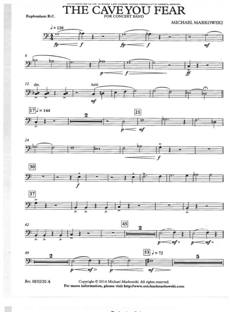 The Cave You Fear Euph BC | PDF