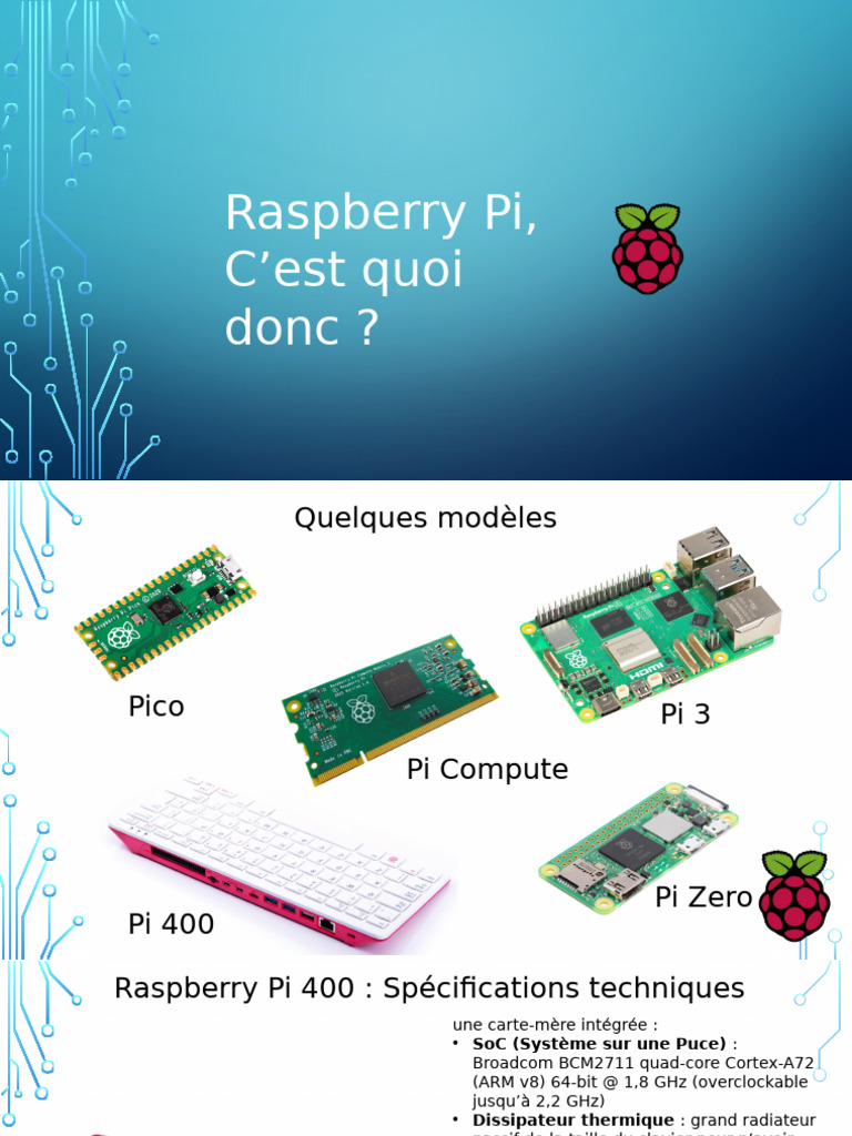 Guide complet sur Raspberry Pi 400 | PDF | Tarte aux framboises ...