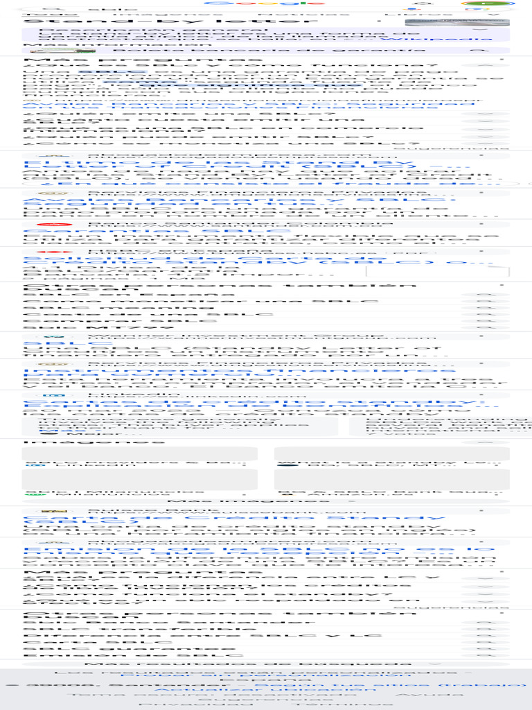 SBLC - Buscar Con Google | PDF | Bancos | Carta de crédito