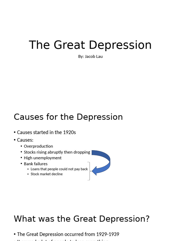 Causes and Effects of the Great Depression | PDF