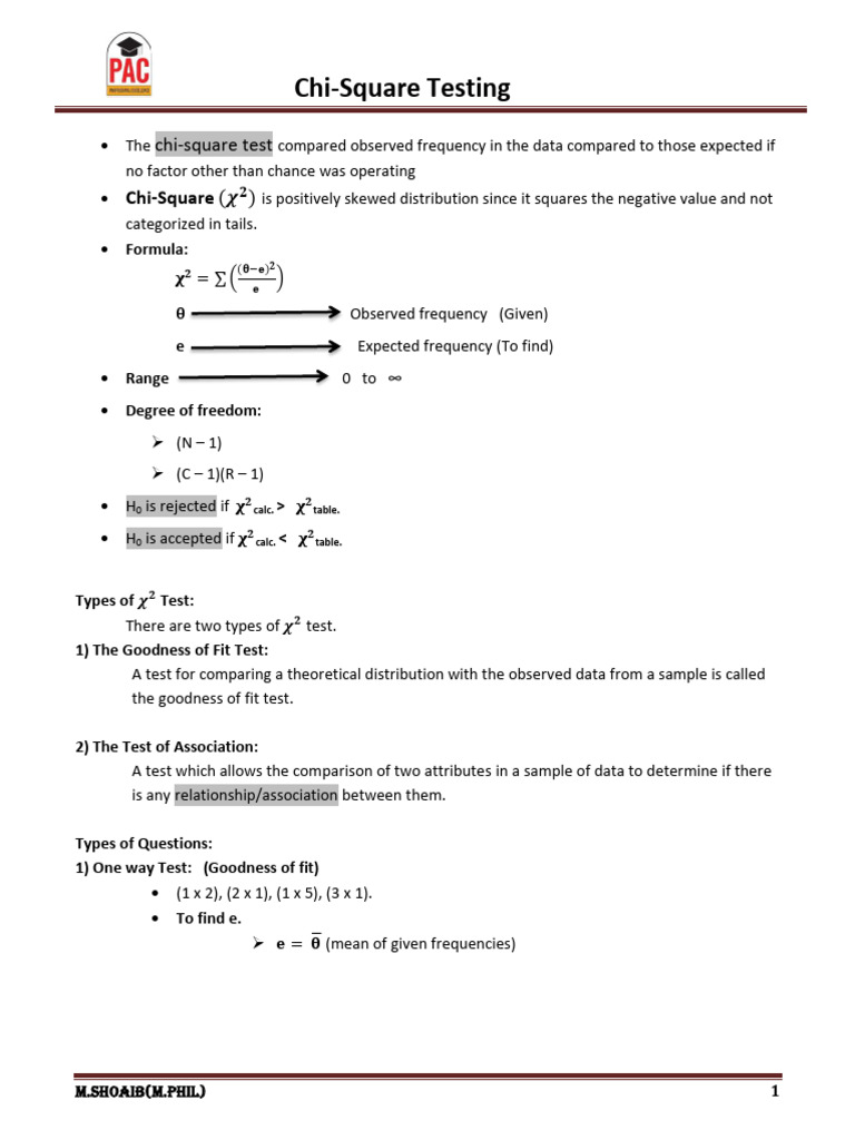 Chapter 15.lecture Notes | PDF | Chi Squared Test | Tests
