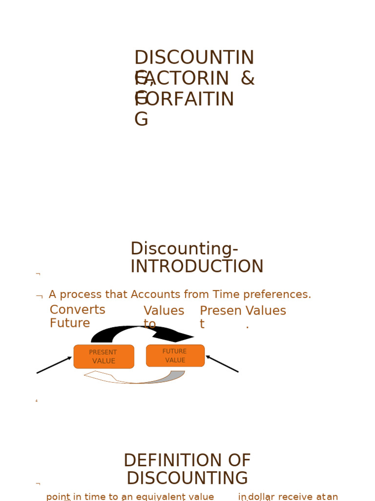 Topic 8.discounting, Factoring and Forfeiting | PDF | Factoring ...