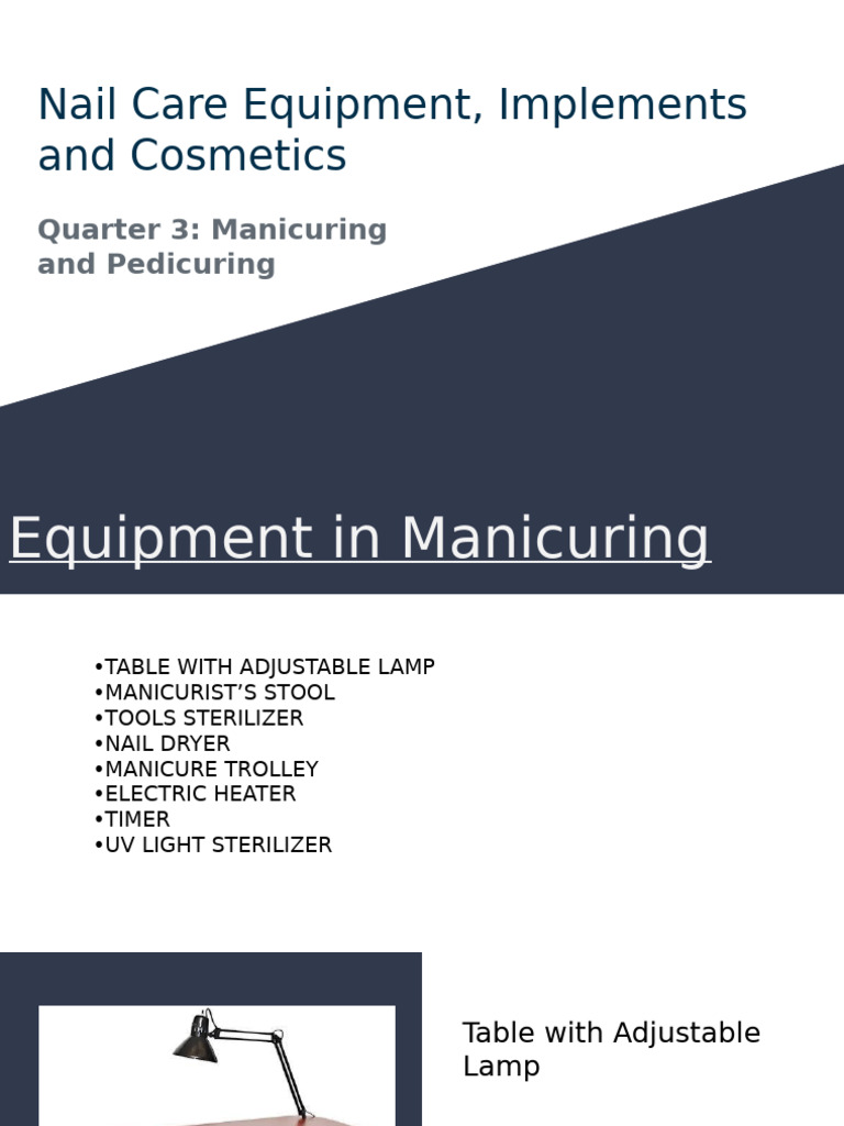 Q3 - Nails Care Tools, Supplies Anad Equipment | PDF | Nail (Anatomy)