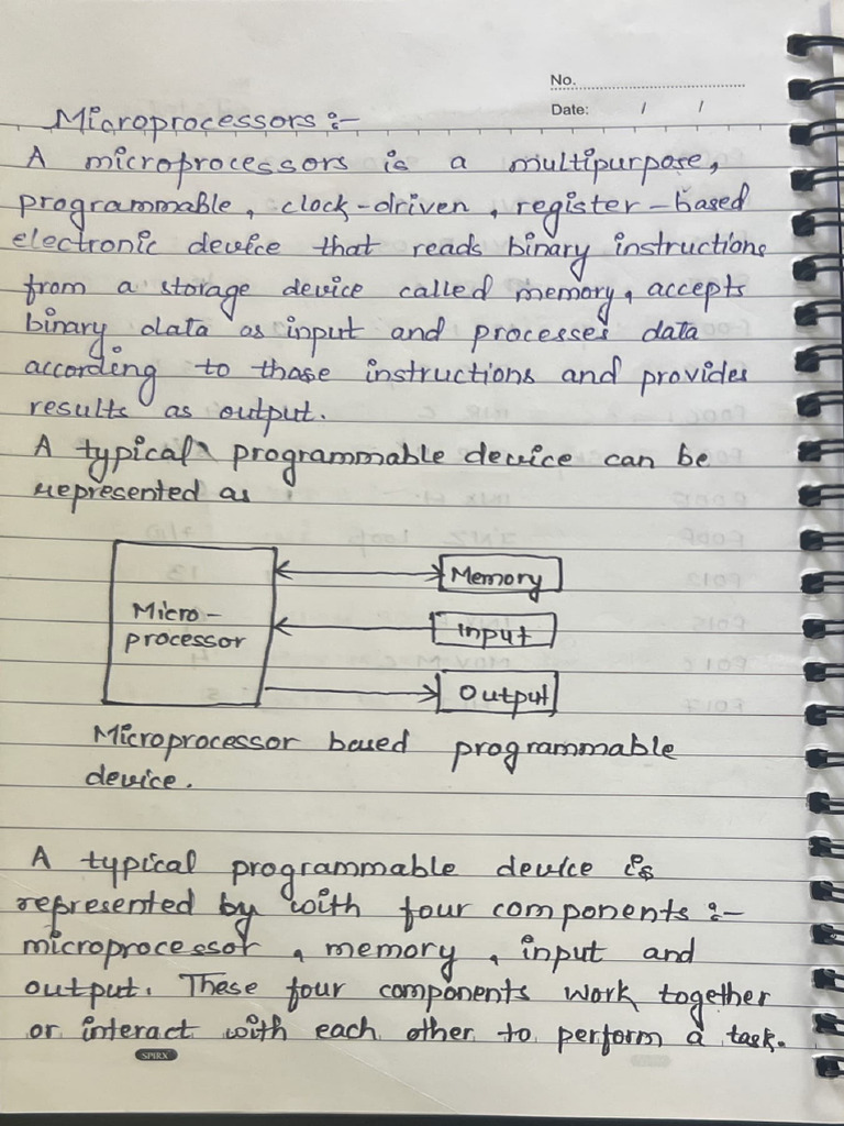 Microprocessor Before Midsem | PDF
