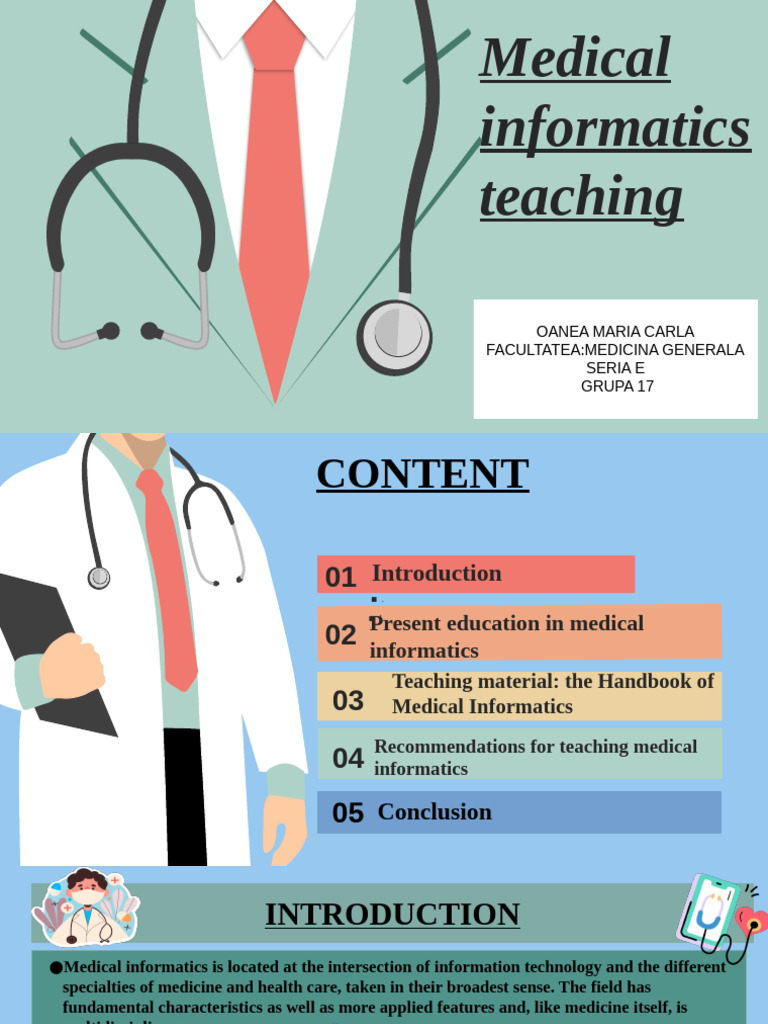 Medical Informatics Teaching | PDF | Health Informatics | Medicine