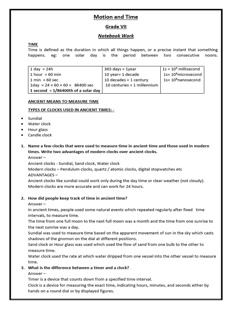 NBW Motion and Time 7-2021 | PDF | Pendulum | Clock