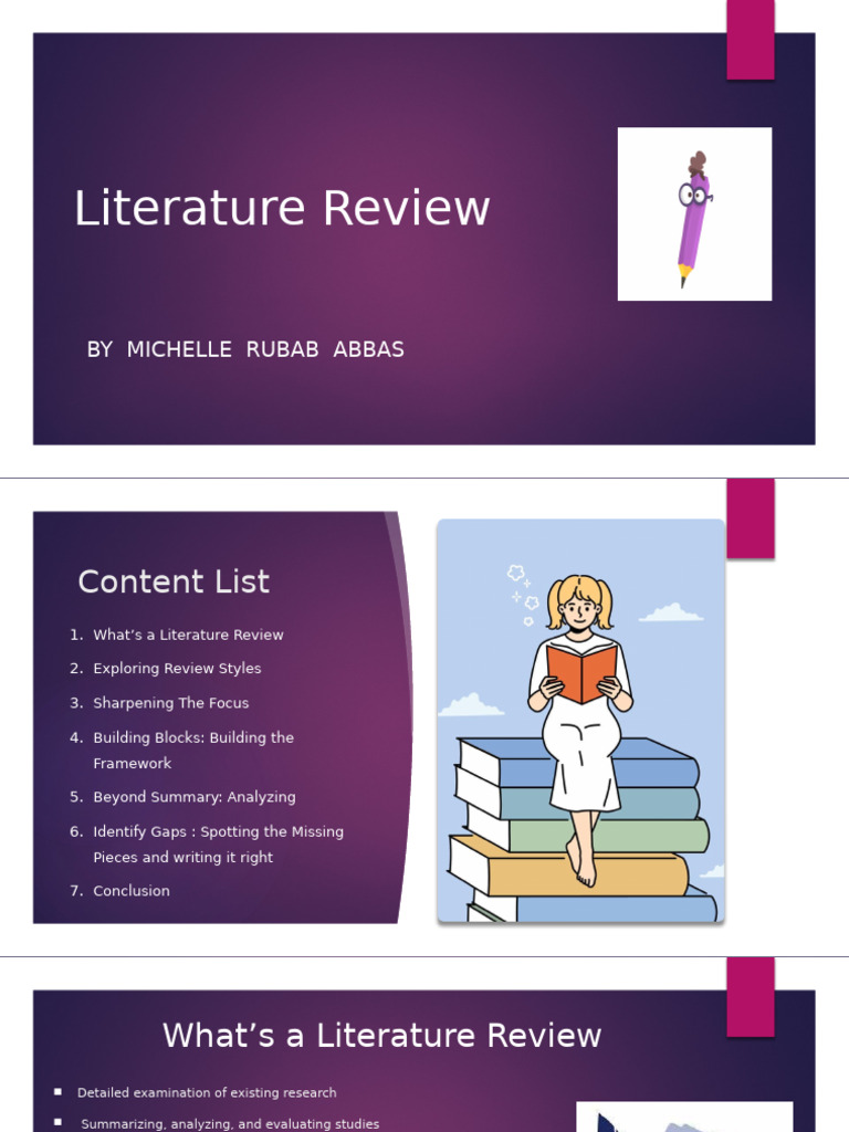 Literature Review by Michelle Rubab - Nudra Malik | PDF | Systematic ...