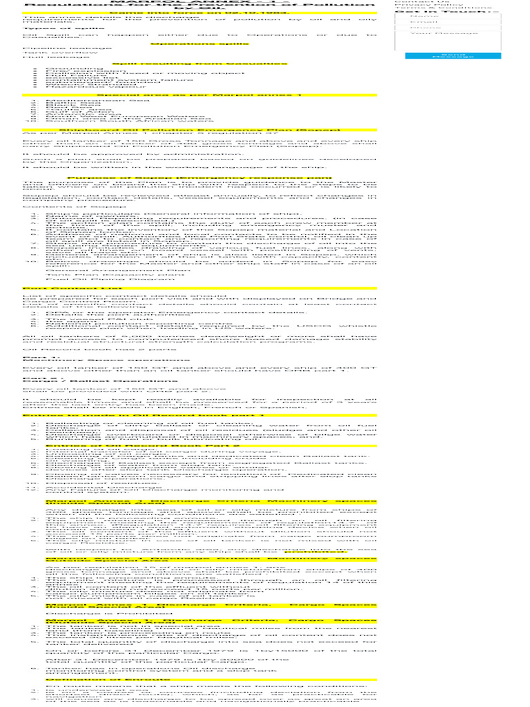 MARPOL ANNEX - 1 - Regulations For The Prevention of Pollution by Oil. Mysterious Maritime World ...