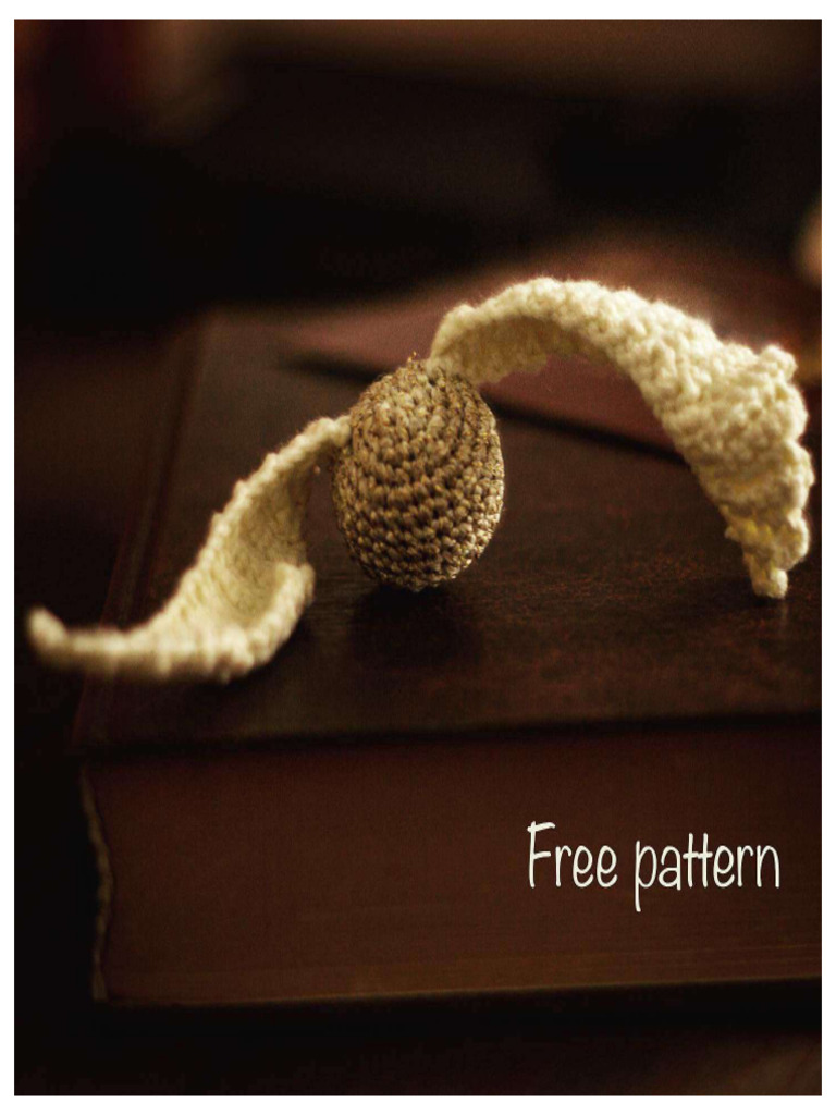 Crochet Golden Snitch Harry Potter PDF Pattern 1 | PDF