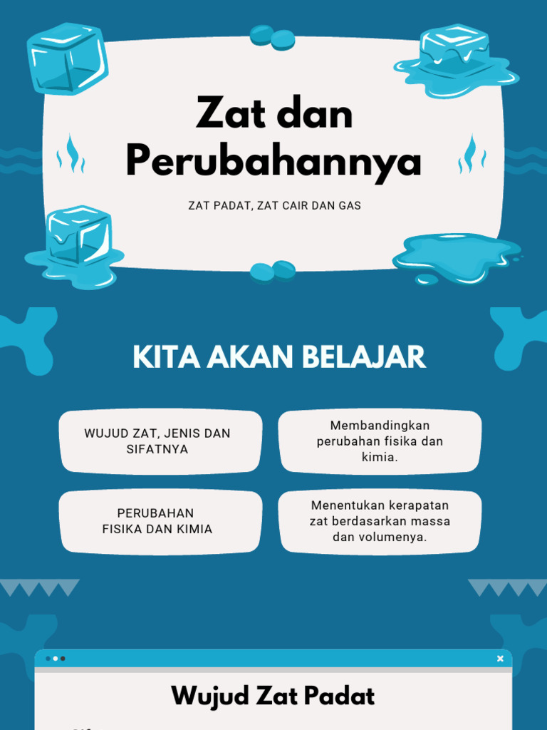 Perubahan Wujud Zat dan Sifatnya | PDF