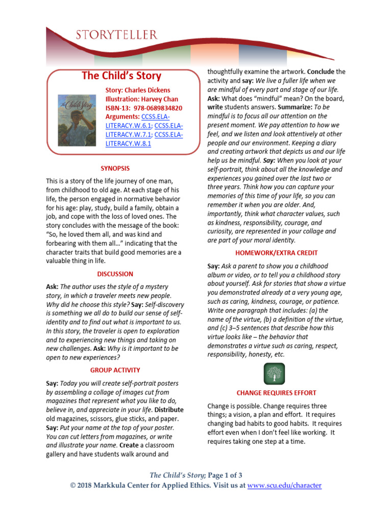 The Child's Story | PDF | Virtue | Psychological Concepts