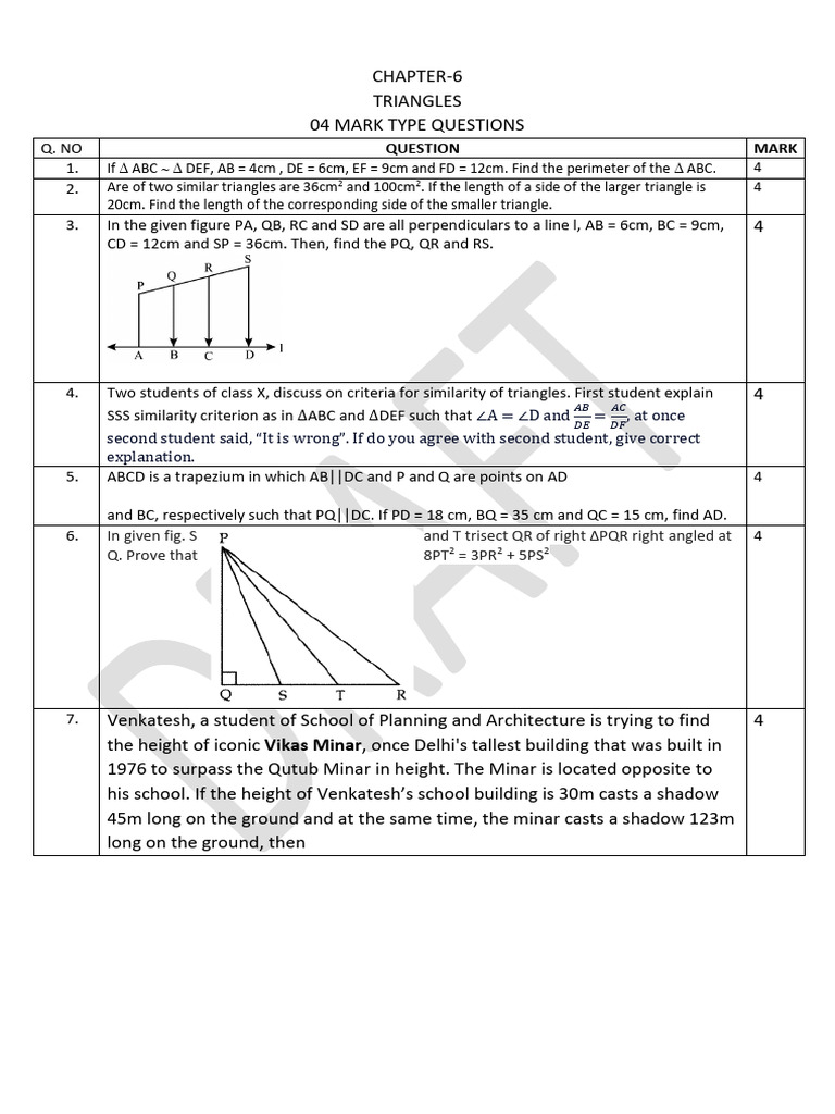 4 Mark Type (Triangles) | PDF | Triangle | Circle
